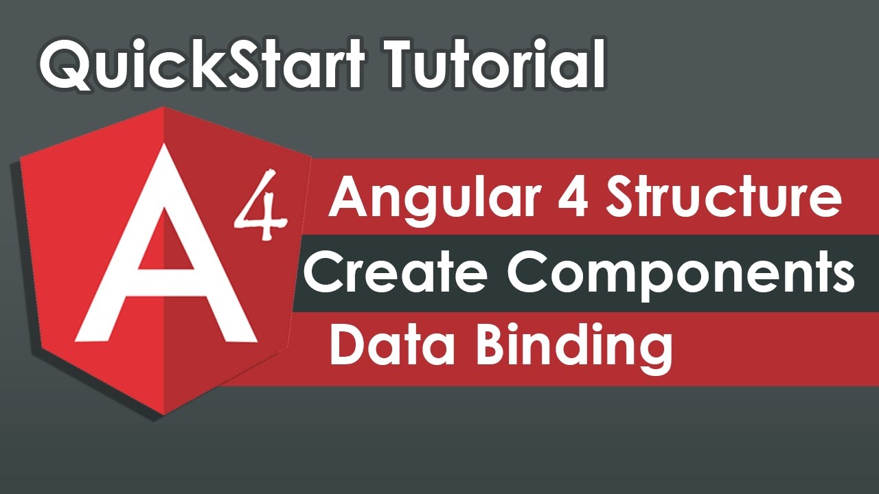 Angular 4 QuickStart Tutorial - Structure and How to Create a Component