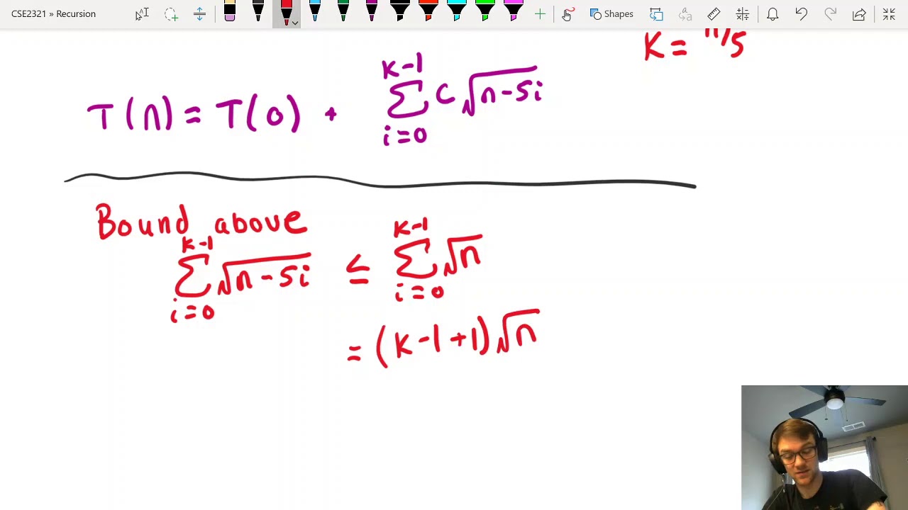 Worked recursion example 1