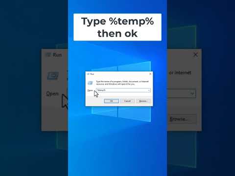 How to delete temporary files in Windows 10 | #shorts