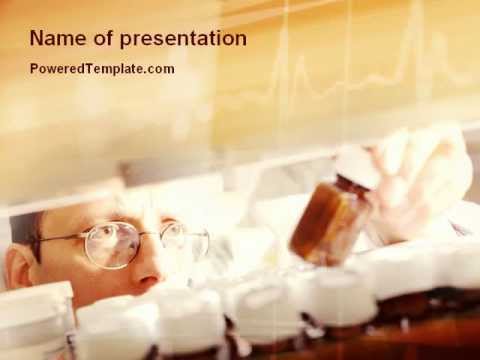 Medicine Prescription PowerPoint Template by PoweredTemplate.com