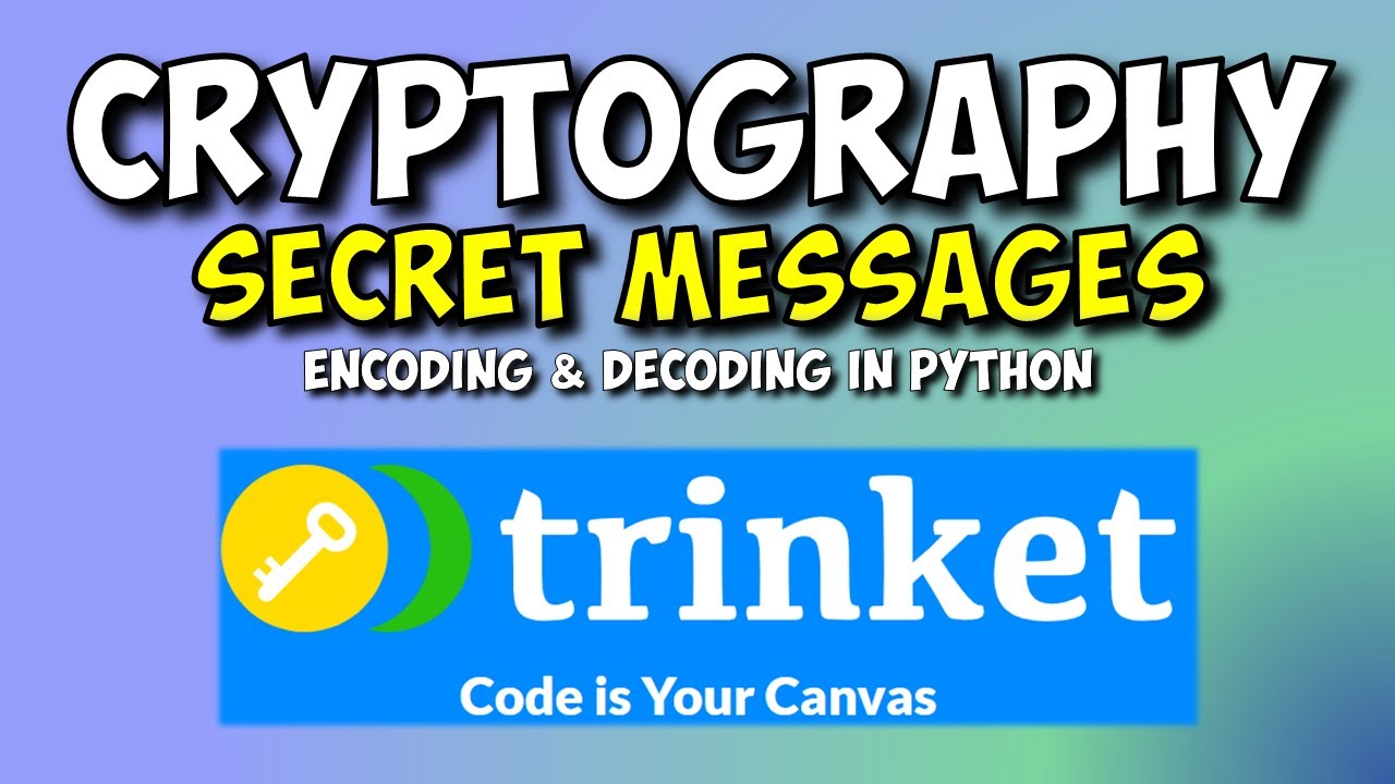 How to encode secret messages using cryptography in python.