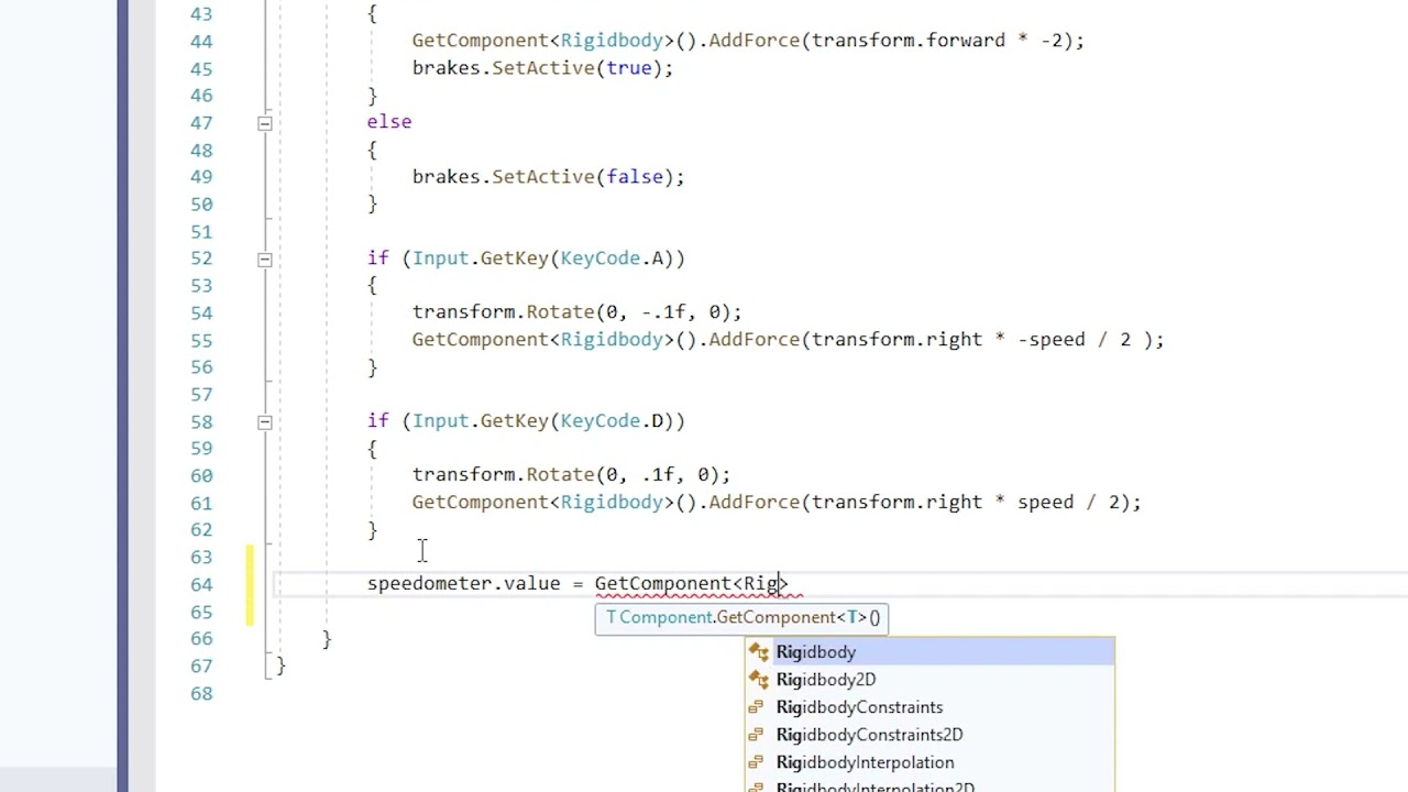 Week 3 - Step 2 Speedometer Code