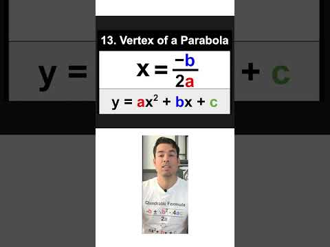 Vertex of a Parabola (SAT Math Formula 13/23)