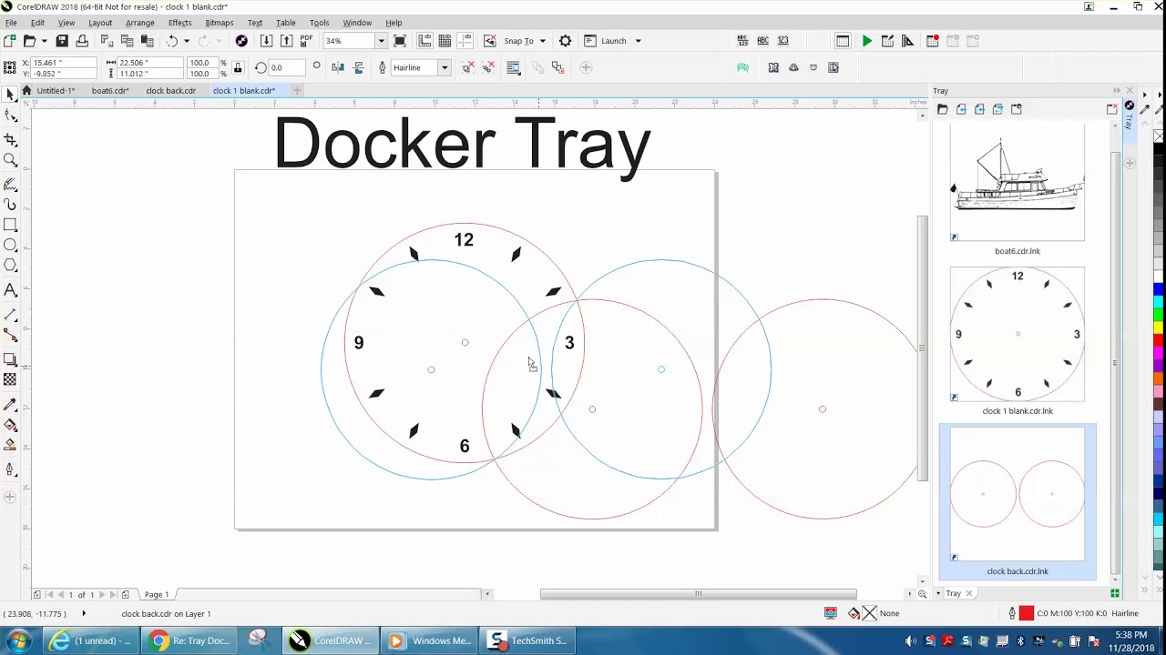 Corel Draw Tips & Tricks Docker Tray