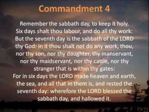 Ten Commandments -- Hear and Read the Full Text