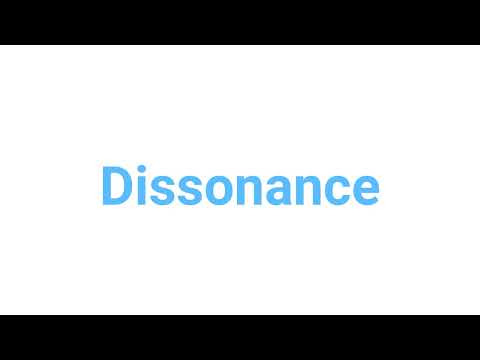 How to Pronounce dissonance #dissonance #english #words