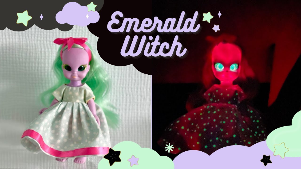 Emerald the Enchanting Witch Doll 🔮introducing the spooky vintage doll from 1972