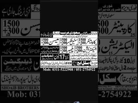 Mason & Electrician Jobs 2025 In Saudi Arabia