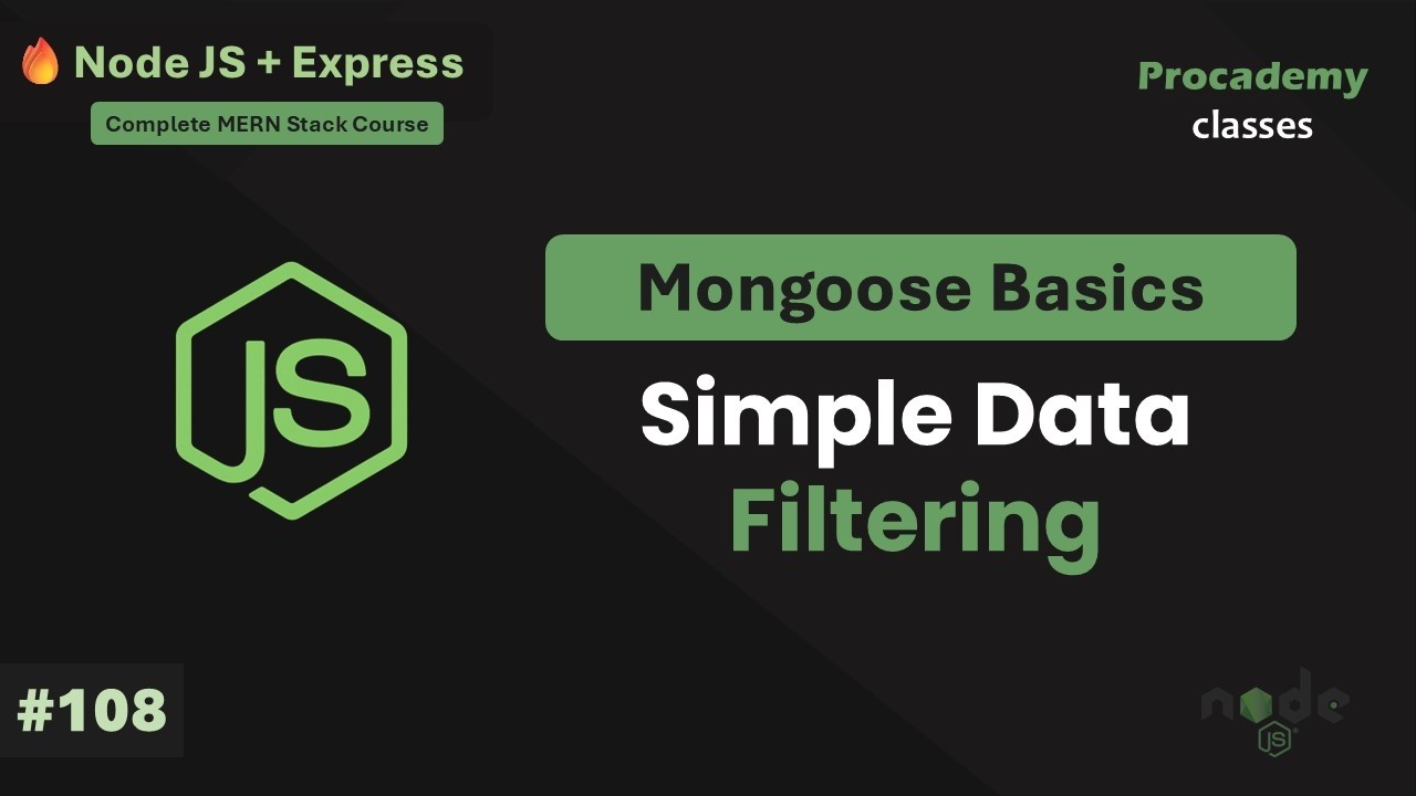 Implement Search & Filtering in Node.js API with Mongoose Query Params | Part #108