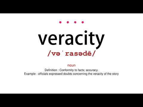 How to pronounce veracity - Vocab Today