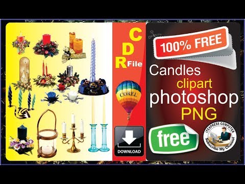 Candles clipart photoshop psd files Free Downlod