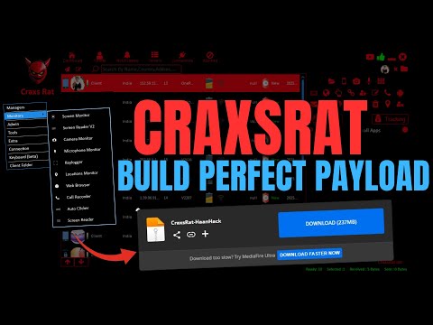 CraxsRAT Build Payload - Craxsrat complete tutorial - Craxsrat 2025
