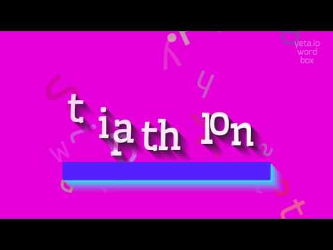 How to say "triathlon"! (High Quality Voices)