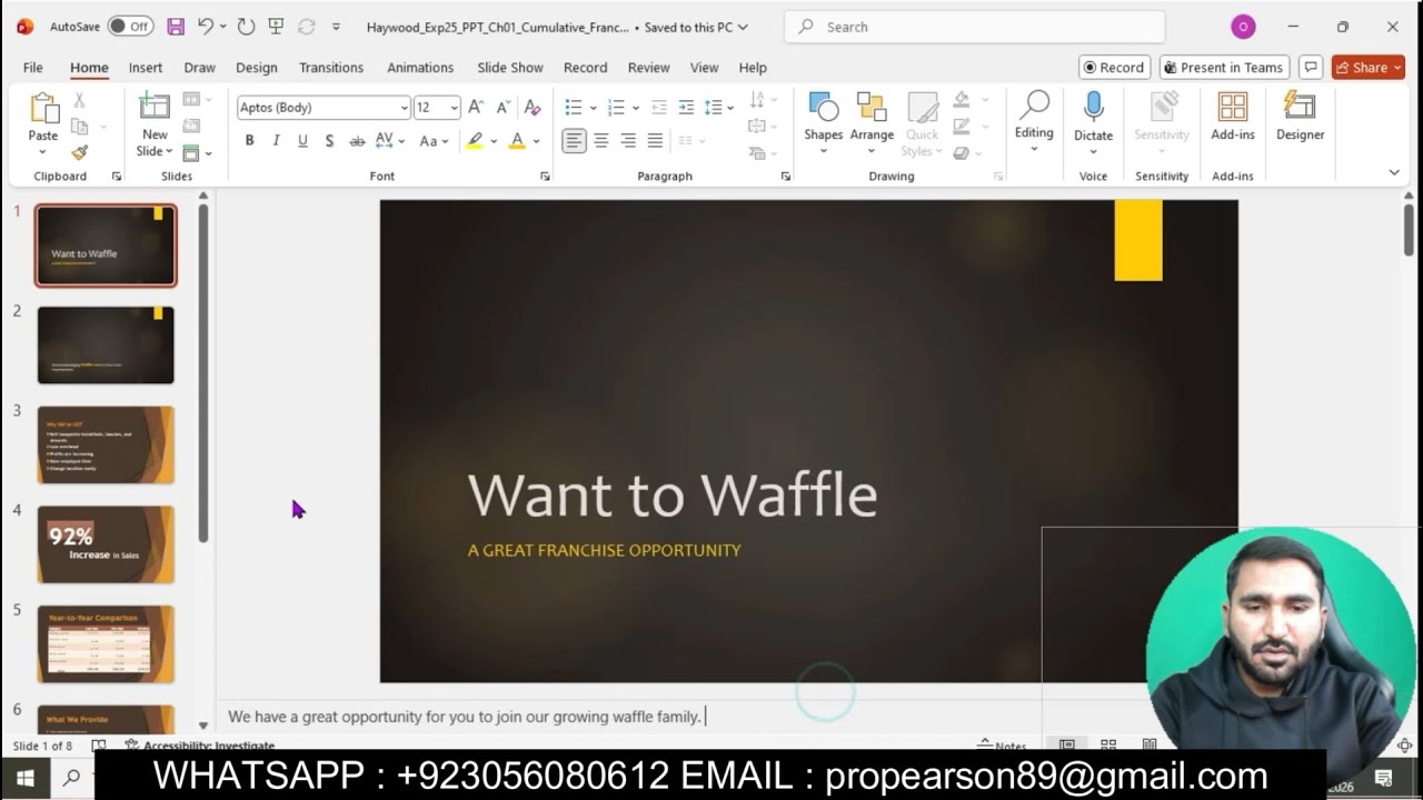Exp25_PowerPoint_Ch01_Cumulative_Want_to_Waffle | PowerPoint Chapter 1 Cumulative Want to Waffle