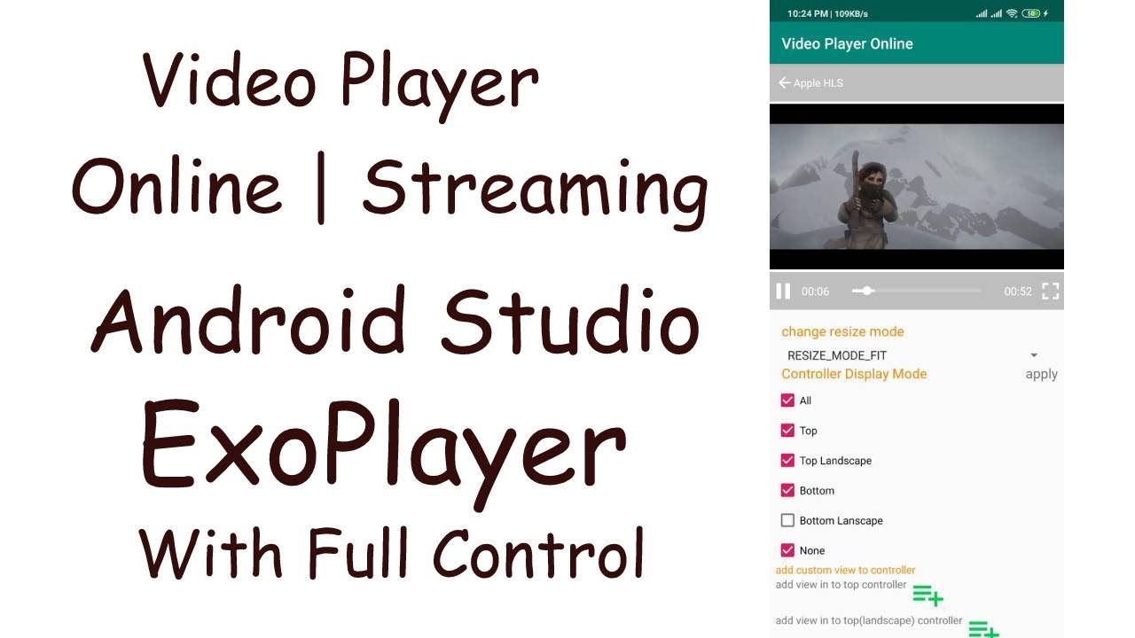 Play Video Online Android Studio || From URL || Souce Code Github