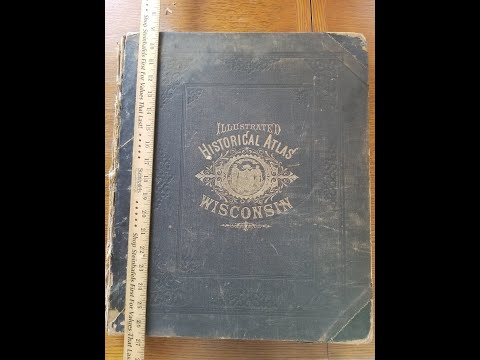 Rare 1878 Wisconsin Historical Atlas Restoration Preview