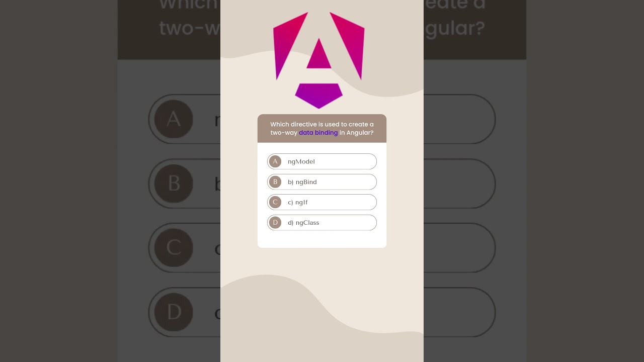 Which directive is used to create a two way data binding in Angular?