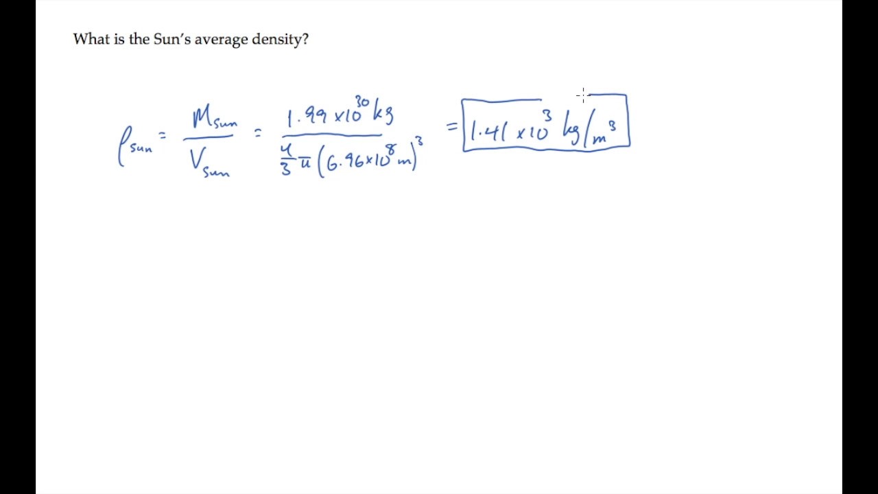 Fluids: Density. Level 1, Example 2