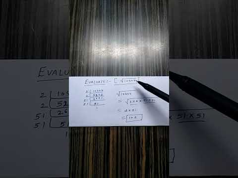 Evaluate √10404 fast trick se #shorts #maths shorts #maths tricks