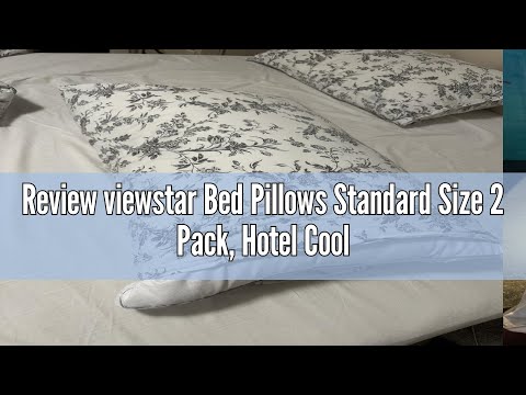 Review viewstar Bed Pillows Standard Size 2 Pack, Hotel Cooling Down Alternative Gusseted Pillows fo