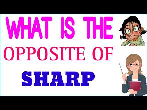 Sharp ka opposite word | Sharp ka opposite | what is the opposite of Sharp in english