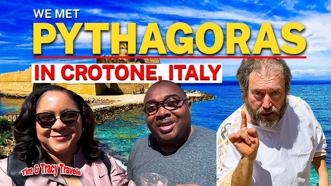 We met Pythagoras in Crotone, Italy!