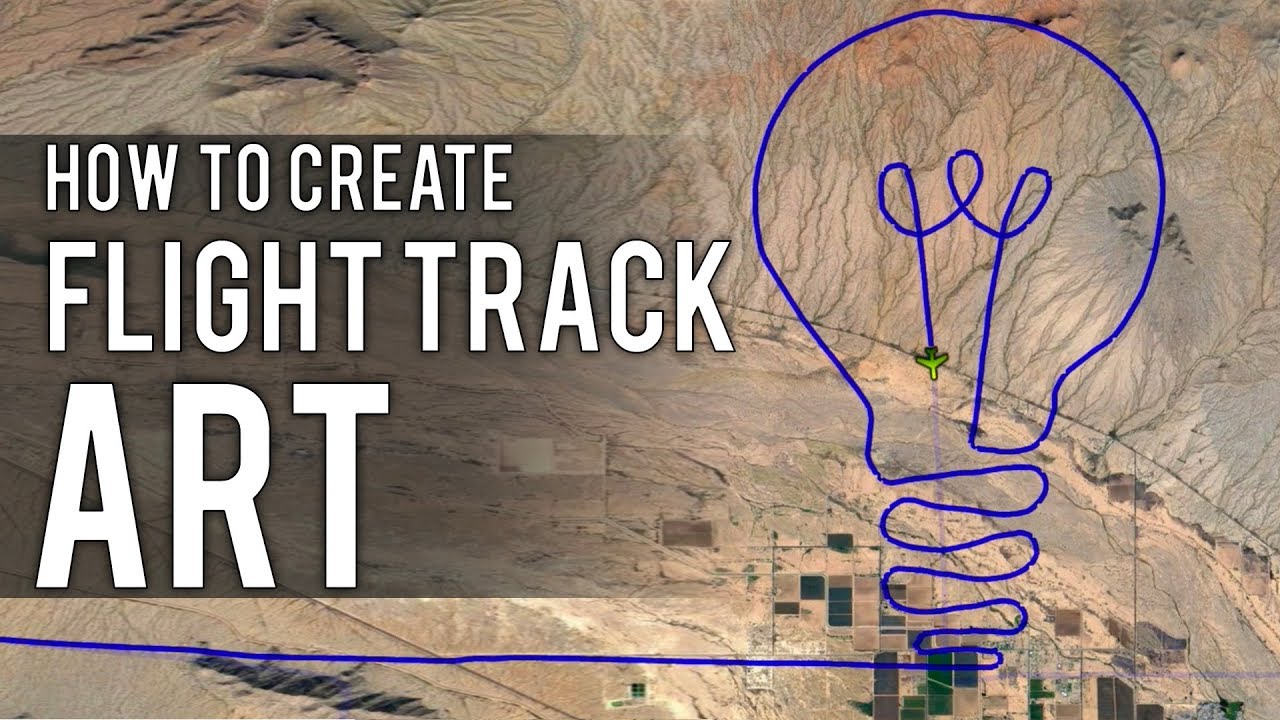 Flight Track Art - How To