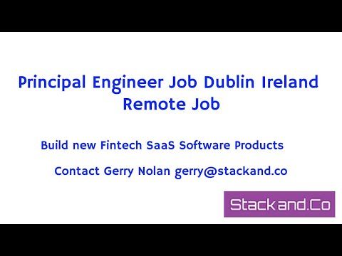 Principal Engineer Jobs Dublin Ireland