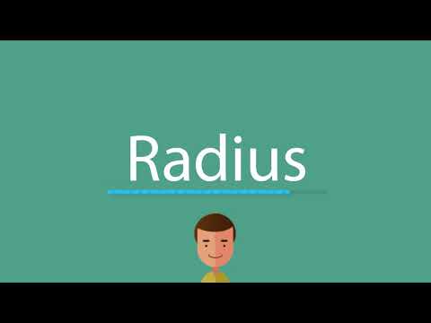 Radius pronunciation