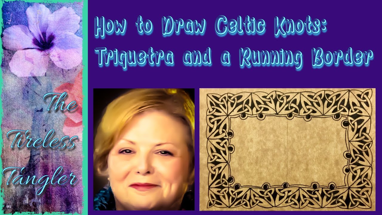 How to Draw Celtic Knots: Triquetra and a Running Border