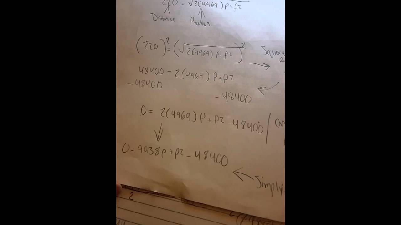 Algebra 2 unit 5 performance task