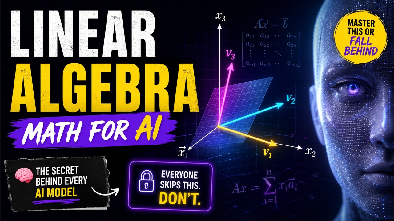 Linear Algebra: Math You Need for AI (Fast & Practical)