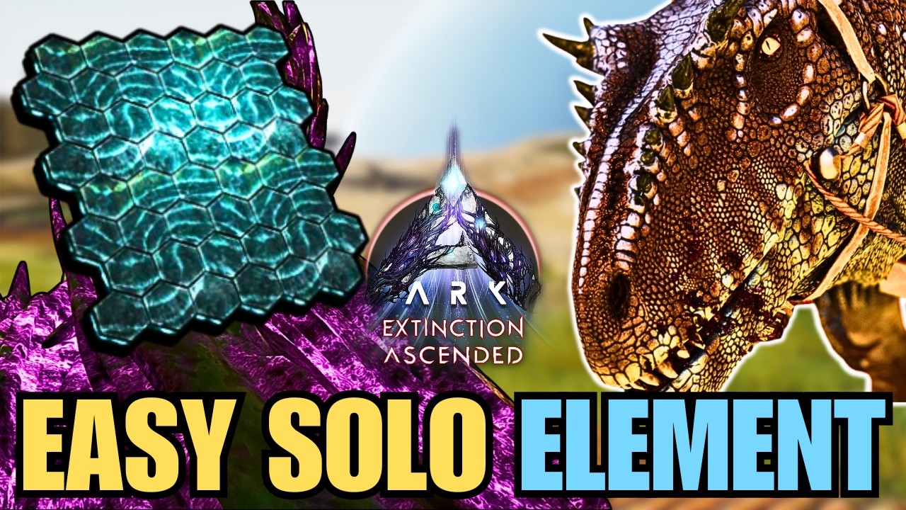 Easy SOLO ALL Element Veins On Extinction | Ark Survival Ascended