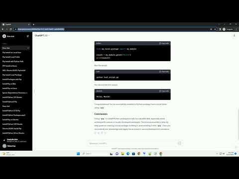 pip install in local folder