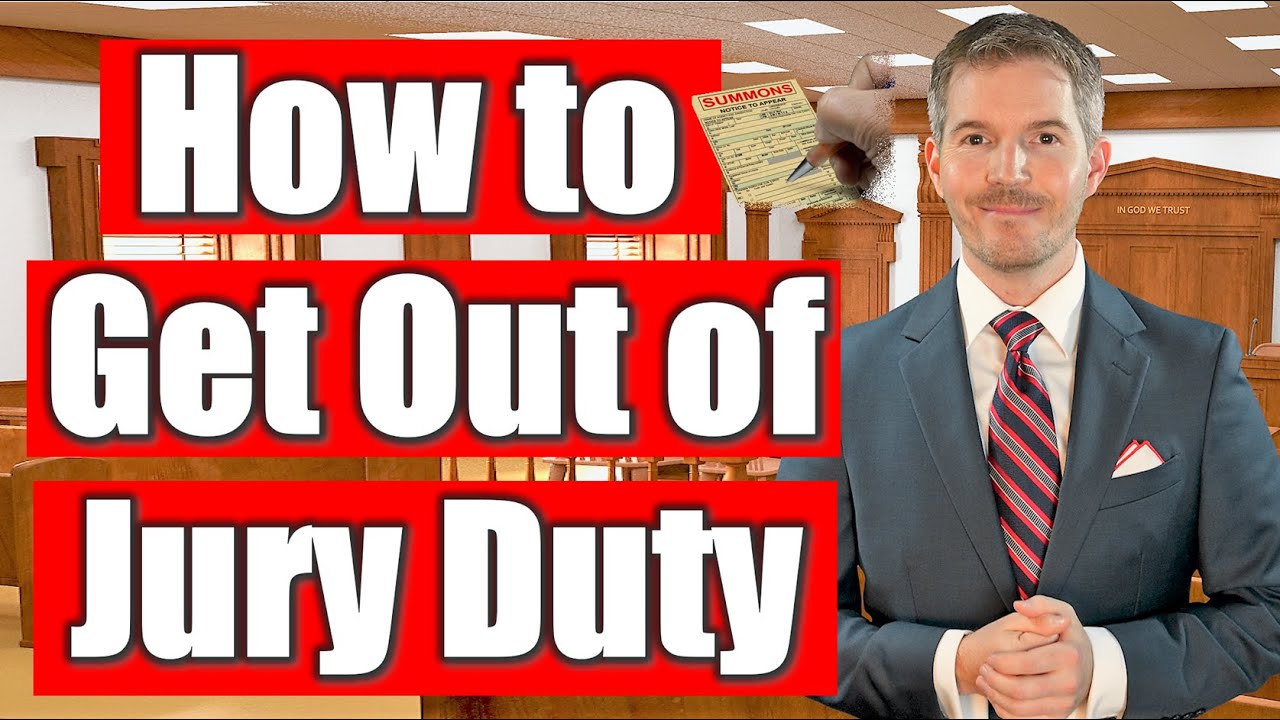 How to Get Out of Jury Duty (Legally) 3 perfectly legal ways to avoid serving.