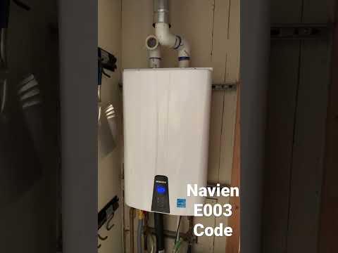 Navien tankless hot water heater code E003 ran out of propane when reigniting try this first.