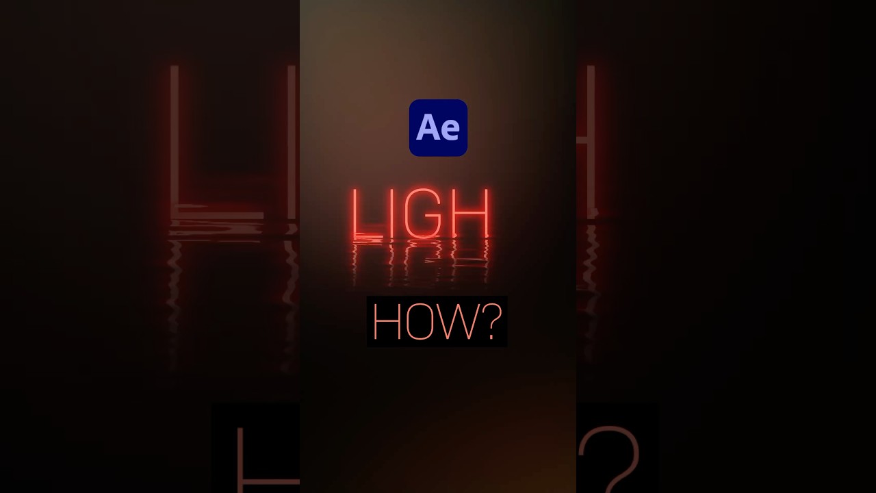 Epic Glowing and Reflecting Text Animation in After Effects | Tutorial