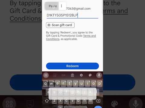 GOOGLE PLAY GIFT CARD FOR 5 USD! #shorts