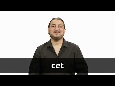 English Translation of “CET” | Collins French-English Dictionary