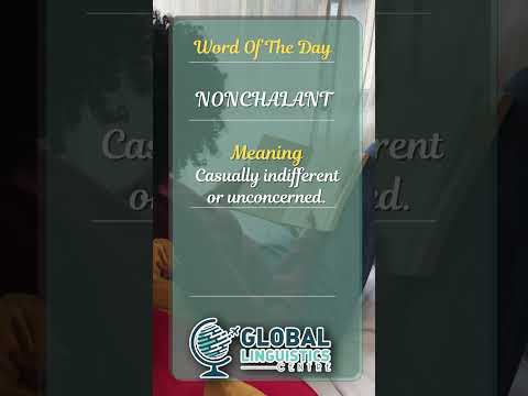 Nonchalant Leaning & Examples | Improve Your Vocabulary in 1 Minute!
