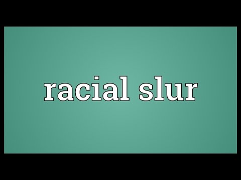 Racial slur Meaning