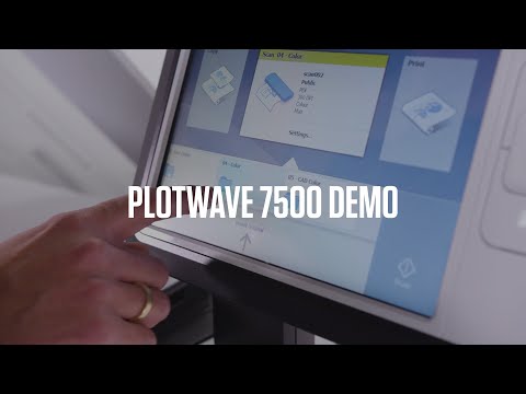 Canon Toner Based Large Format Printers - plotWAVE T75 printer with Scanner Express IV scanning ...