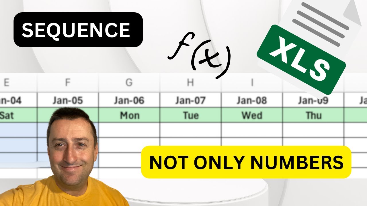 Excel Sequence Function - Create Dynamic Team Calendar Date Range