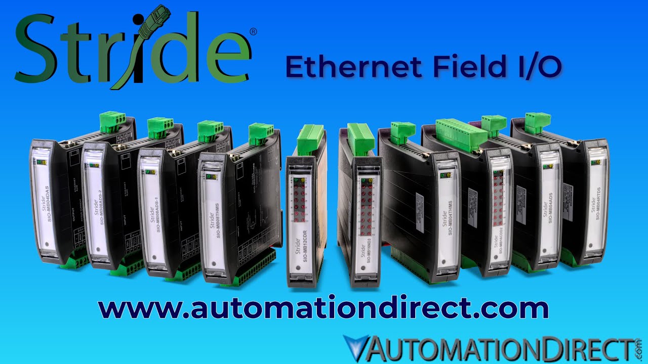 Stride Ethernet Field I/O Modules from AutomationDirect