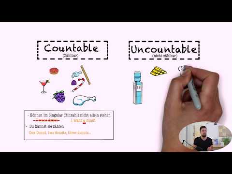 *ZÄHLBARE UND UNZÄHLBARE NOMEN* ENGLISCHE GRAMMATIK EINFACH ERKLÄRT! countable and uncountable nouns