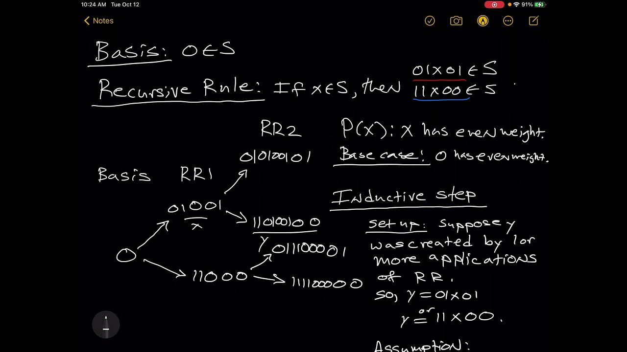 Structural Induction 2 Example 1