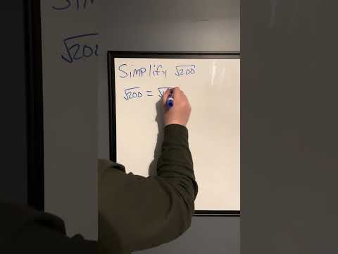 How To Simplify √200