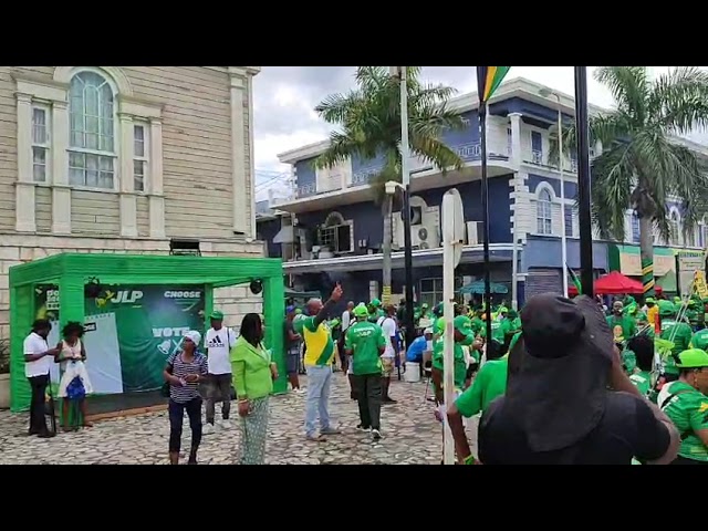 WATCH: Preparations underway for JLP rally in Sam Sharpe Square ...