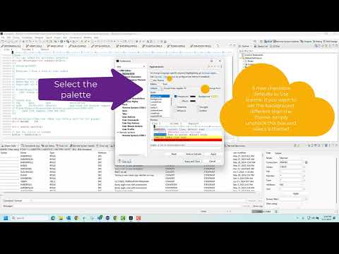 How To Set LPEX Background Color With New Settings