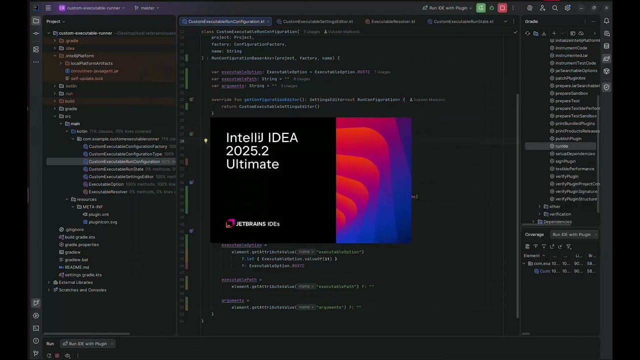 Custom executable plugin - final - JetBrains IntelliJ IDEA